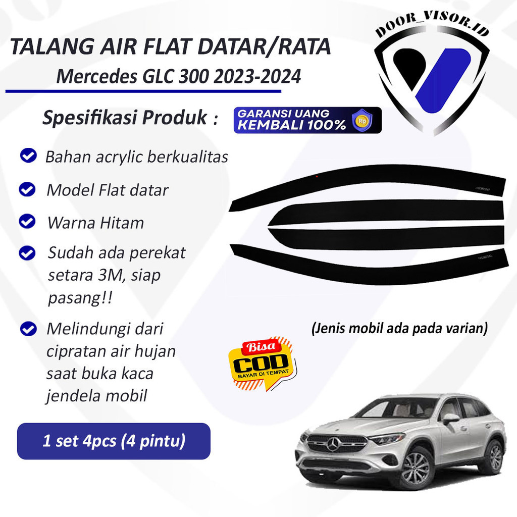 Mercedes GLC car water gutter 300,200,250,300e,43 AMG 2023-2024 flat ...