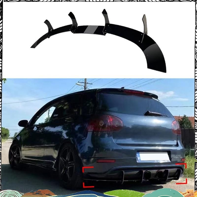 Golf MK5 R32 Rear Bumper Diffuser Spoiler Rear Bumper Cover Trim for ...