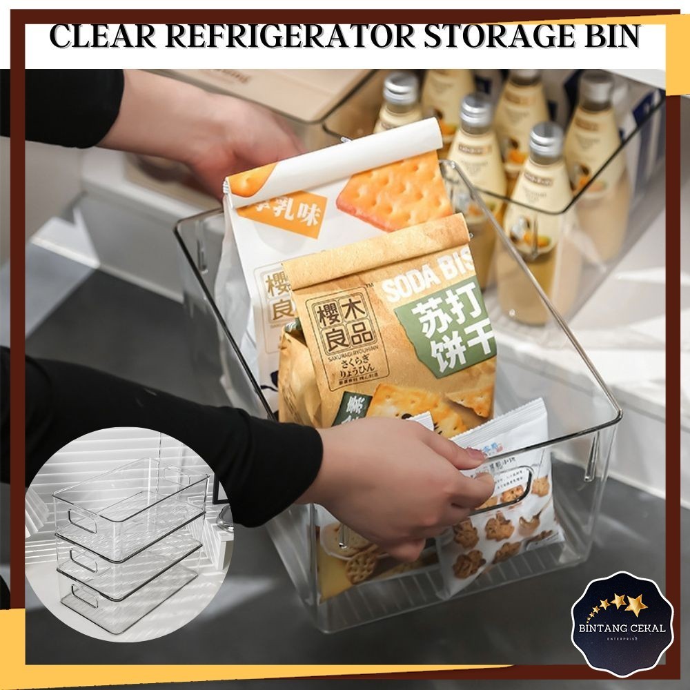 BC Transparent Storage Box Refrigerator Organization Easy Use Easy ...