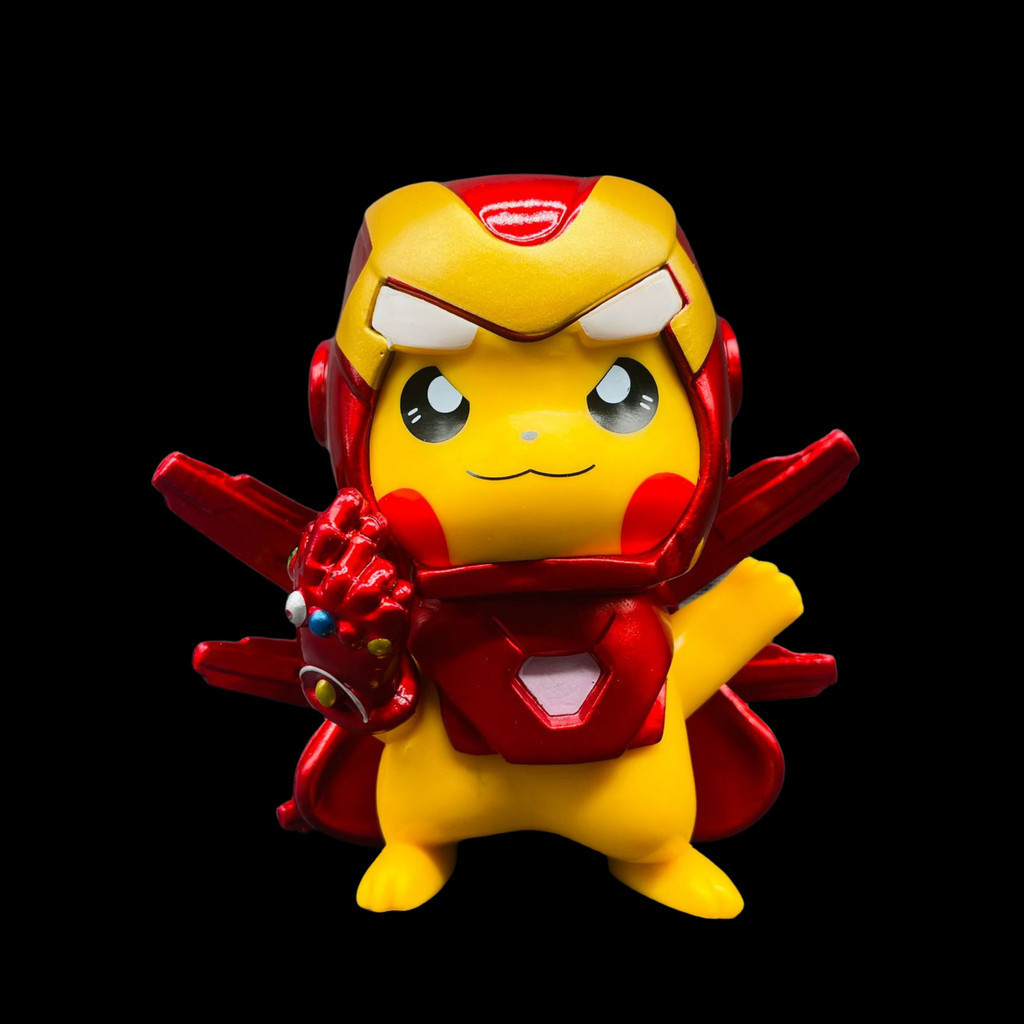 8rbo Pokemon Pikachu cos Avengers Iron Man Marvel Figure Pokémon Anime ...