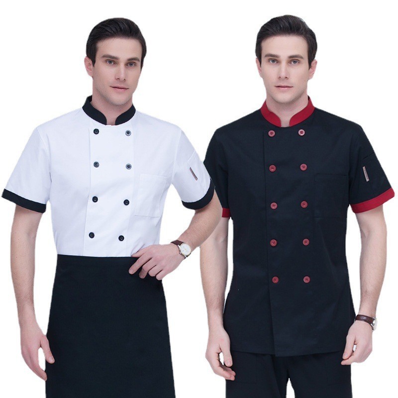Restaurant Chef Uniform Hotel Restaurant Kitchen Clothing Pure White ...