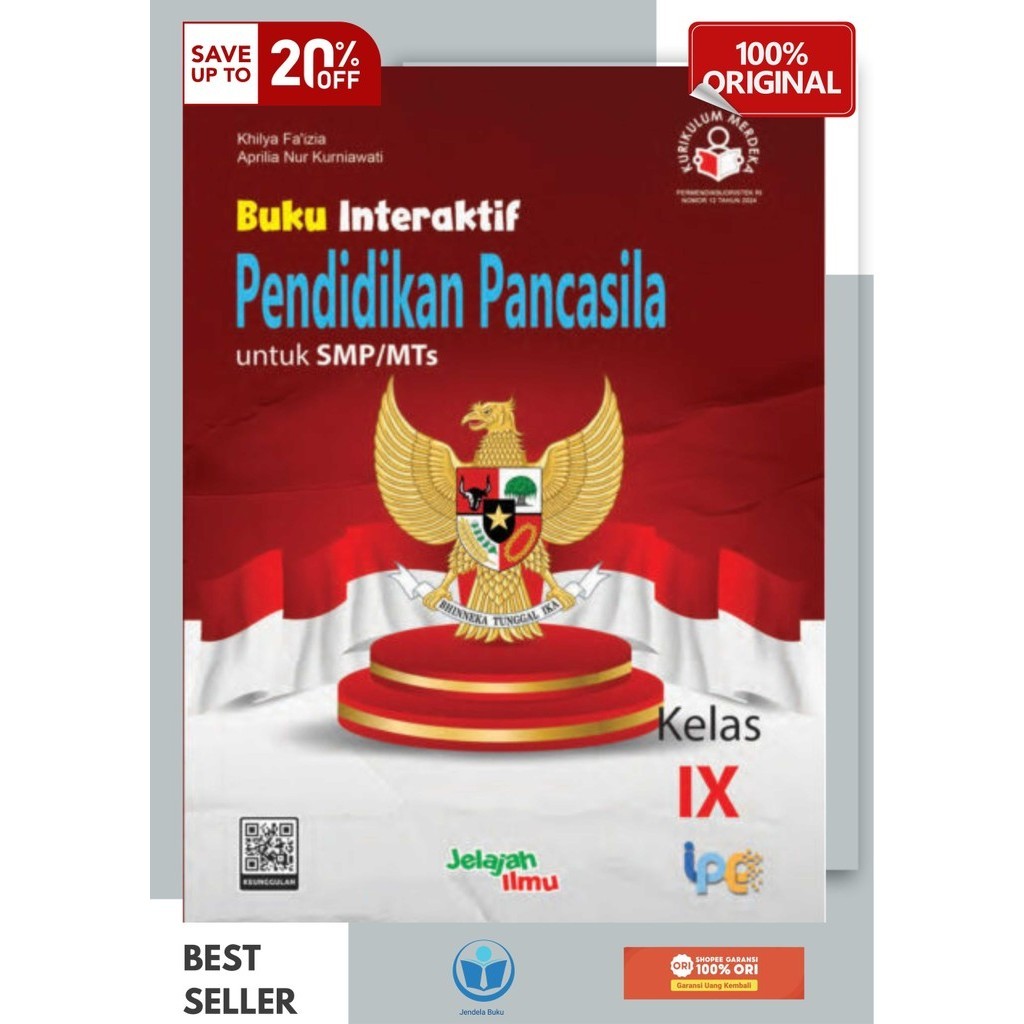 Ppkn Interactive Package Book Class 9/IX SMP/MTS Intan pariwara Merdeka ...