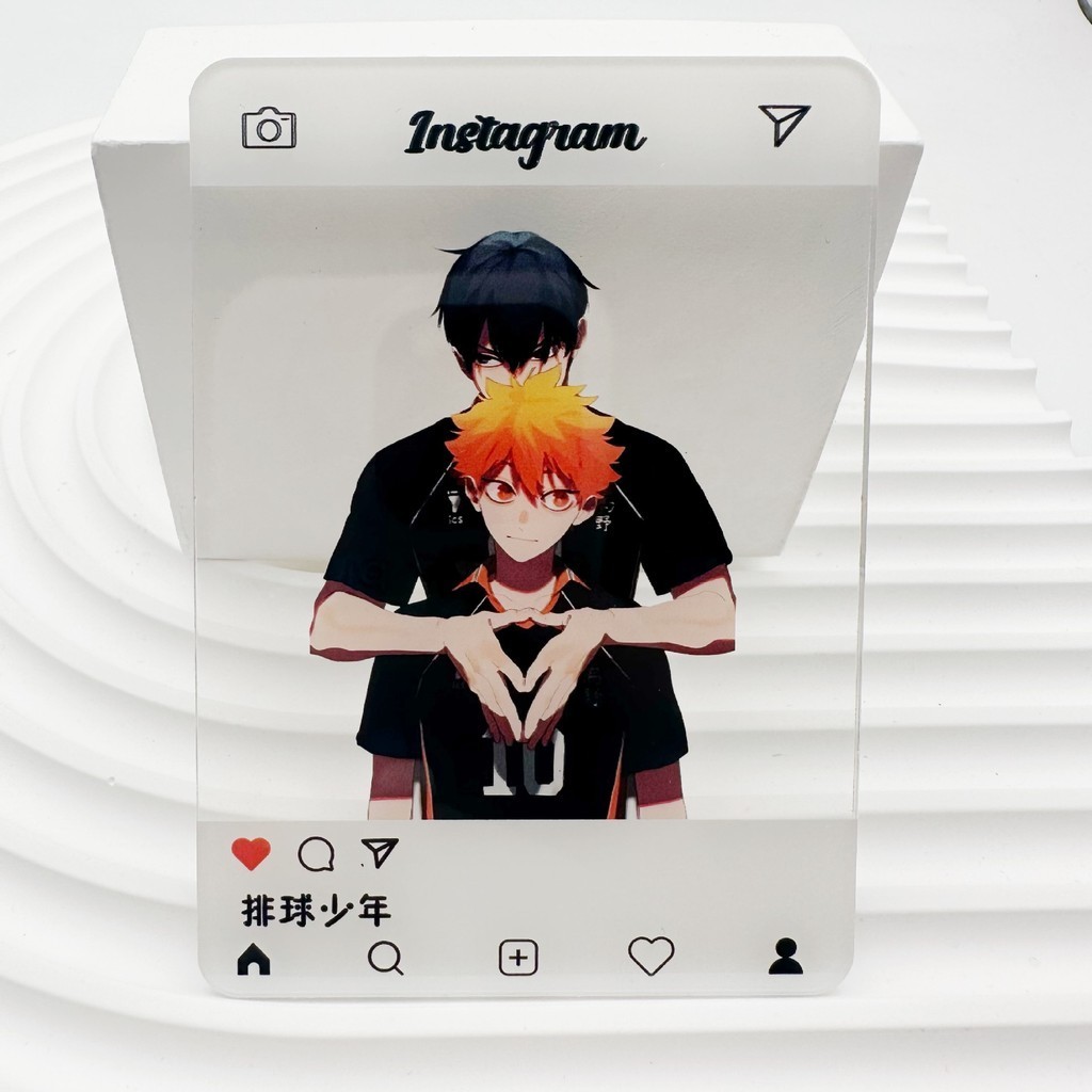 Haikyuu!! card good-looking Acrylic transparent card Anime peripherals ...