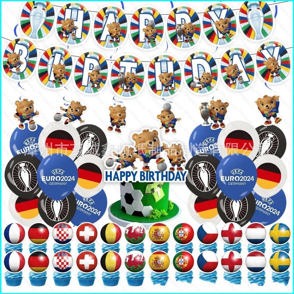 B3Y 50PCS/set UEFA Euro 2024 Germany Delaunay Cup mascot Albart ...