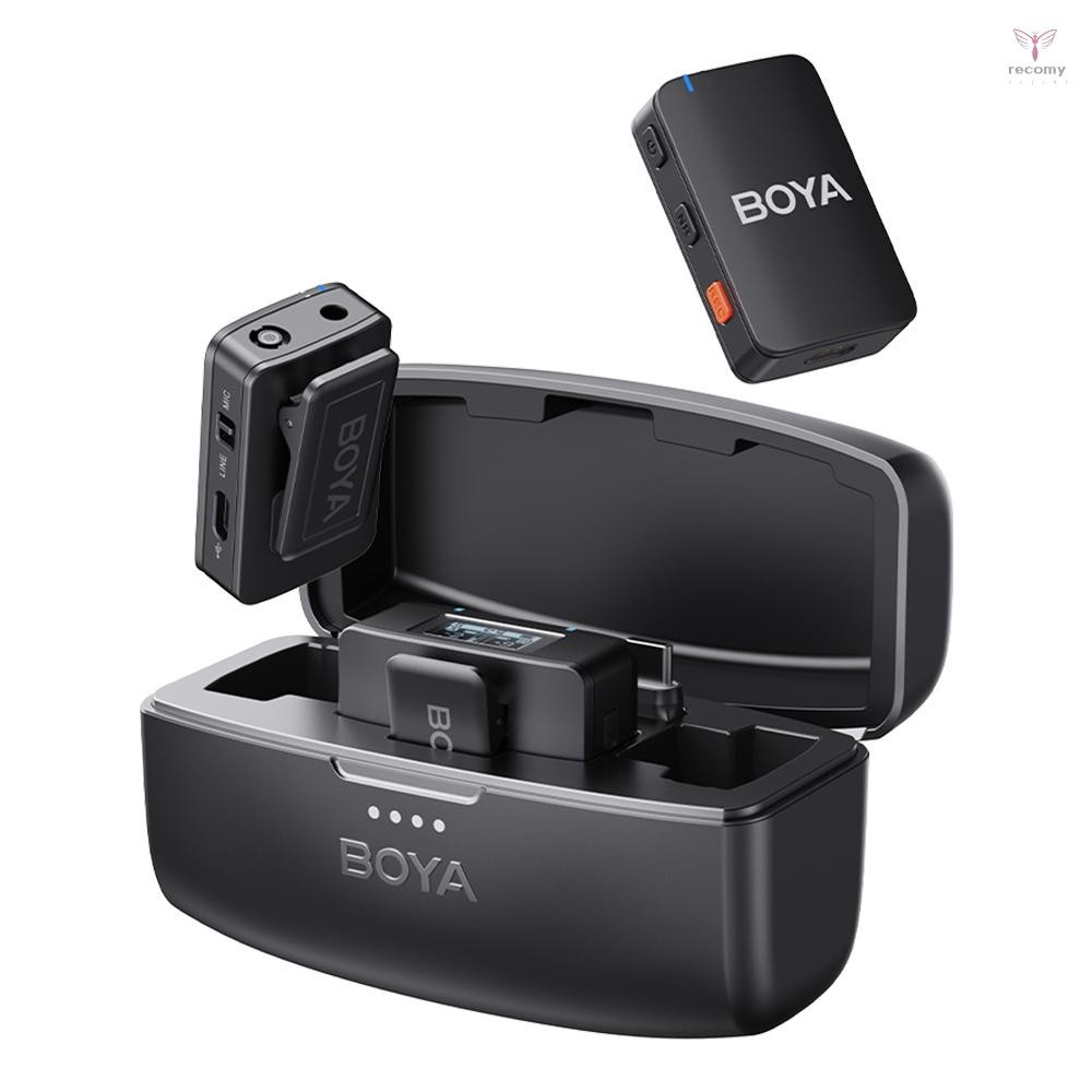 BOYA BOYAMIC All-in-One 2.4G Wireless Microphone System Clip-on ...