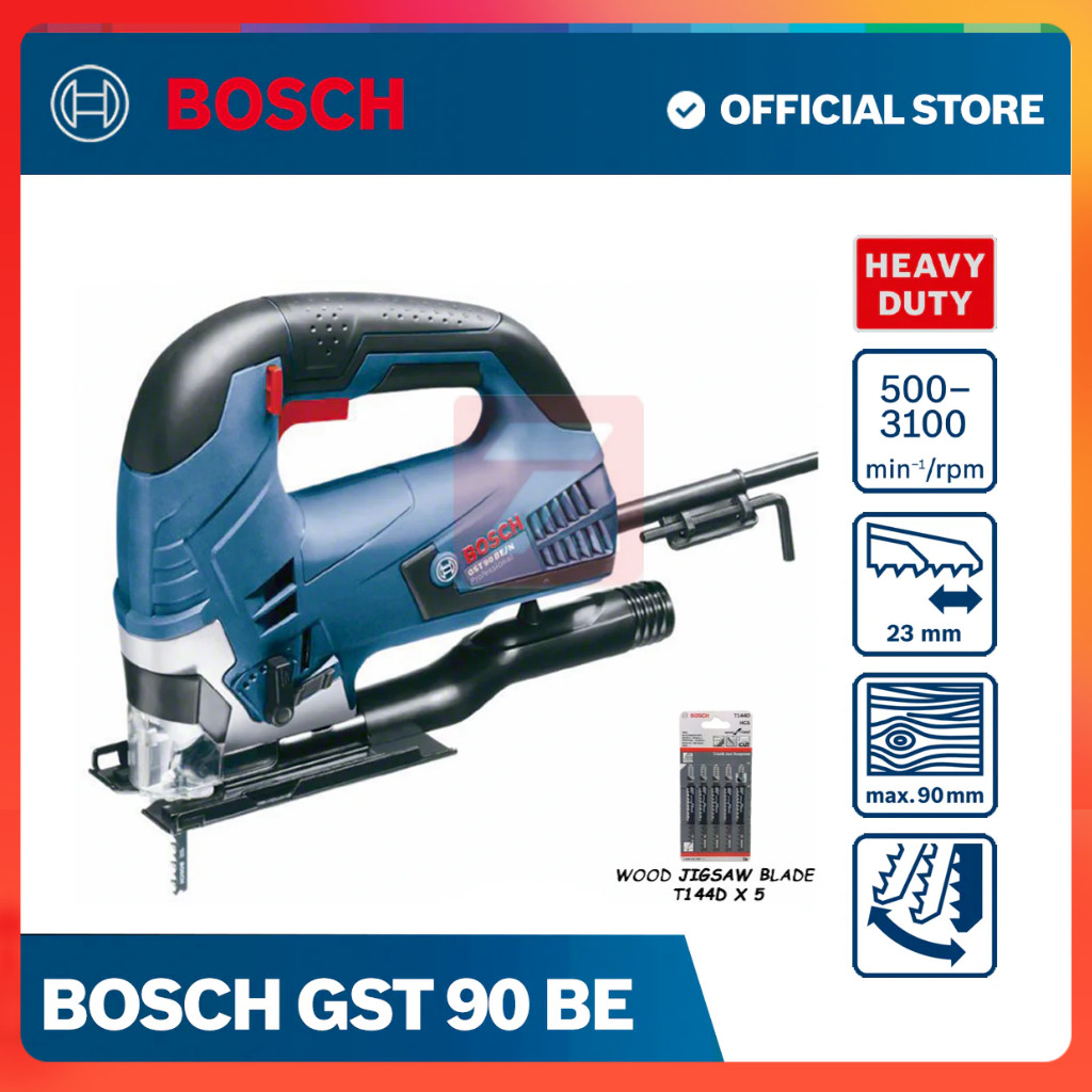 Bosch JigSaw Machine Bosch GST 90 BE Professional l Mesin Gergaji ...