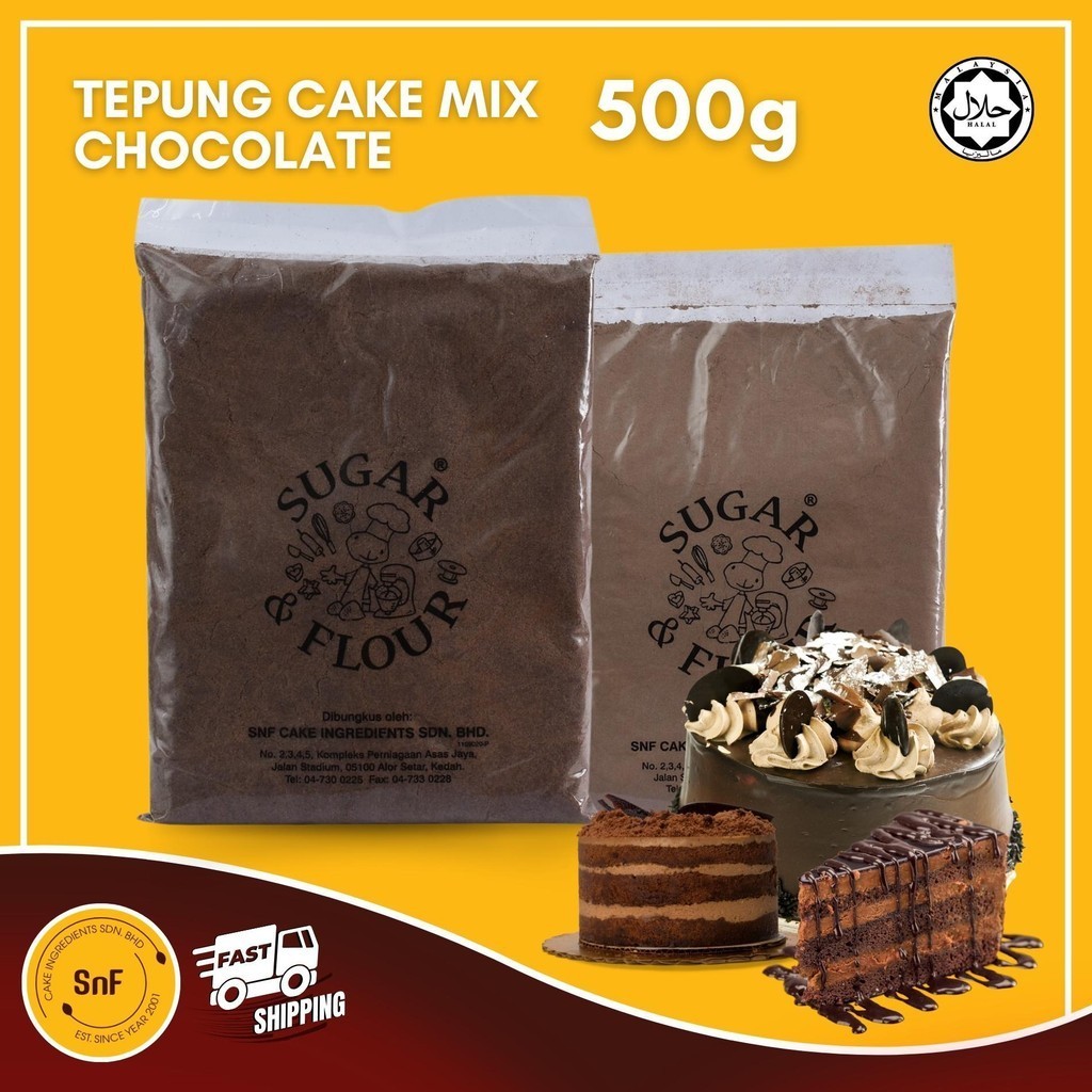 Tepung Kek Mix Moist Chocolate Cake Premix Kek Coklat Cake Flour Tepung ...
