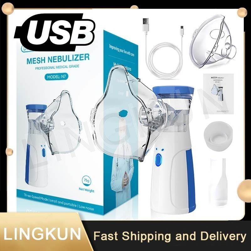 Portable Mini Nebulizer Silent Handheld Inhaler Ultrasonic Nebulizer ...