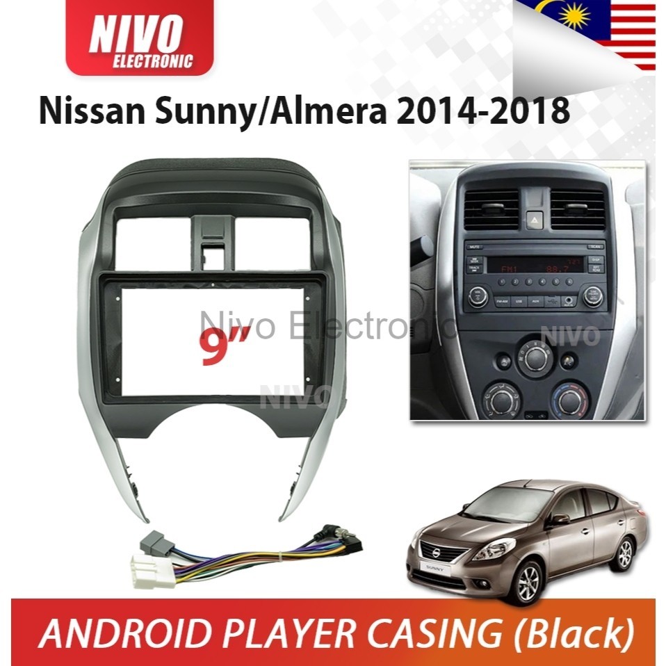 Nissan Sunny/Almera 2014-2018 9" Inch Android Player Casing With Socket ...