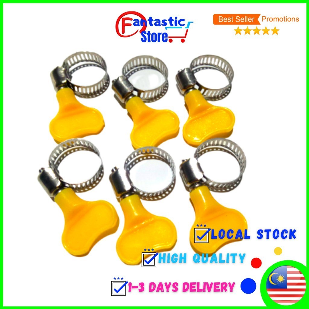 Hose Clip Clamp Pipe Clip PVC Pipe Clamp Stainless steel pengikat getah ...