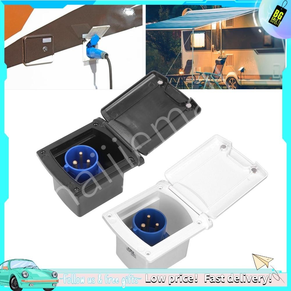 Haijiemall Power Outlet Box Stable Performance Embedded Mounting 32A ...