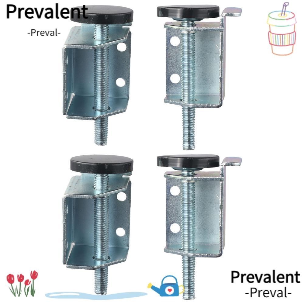 PREVAL Adjustable Table Feet, Silver Plastic Corner Leveling Feet ...