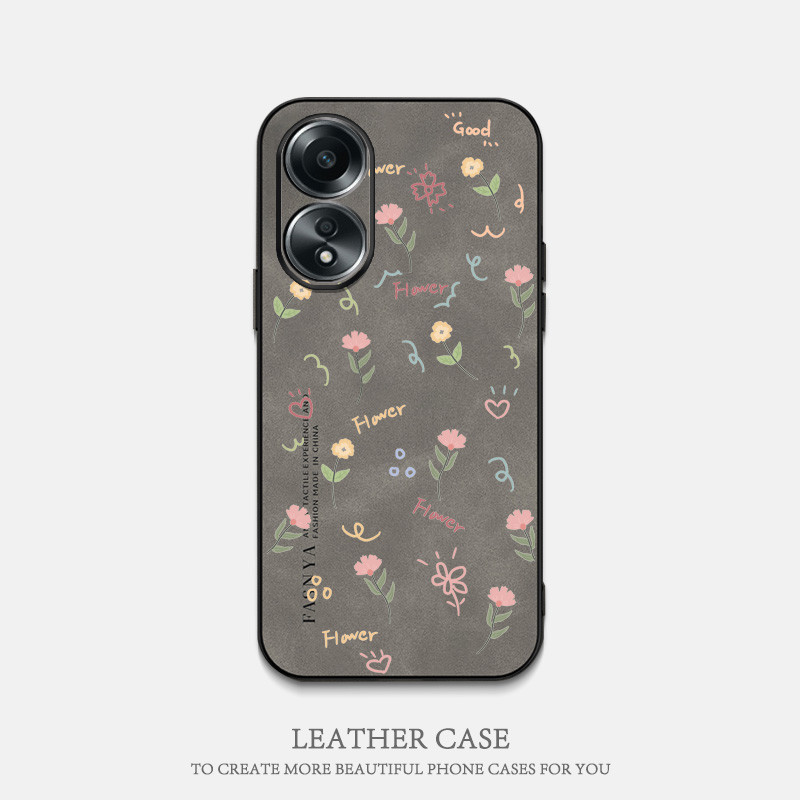 Casing Oppo A60 4g A1 A2 A79 A98 F23 5g Small Flowers Pattern Pu