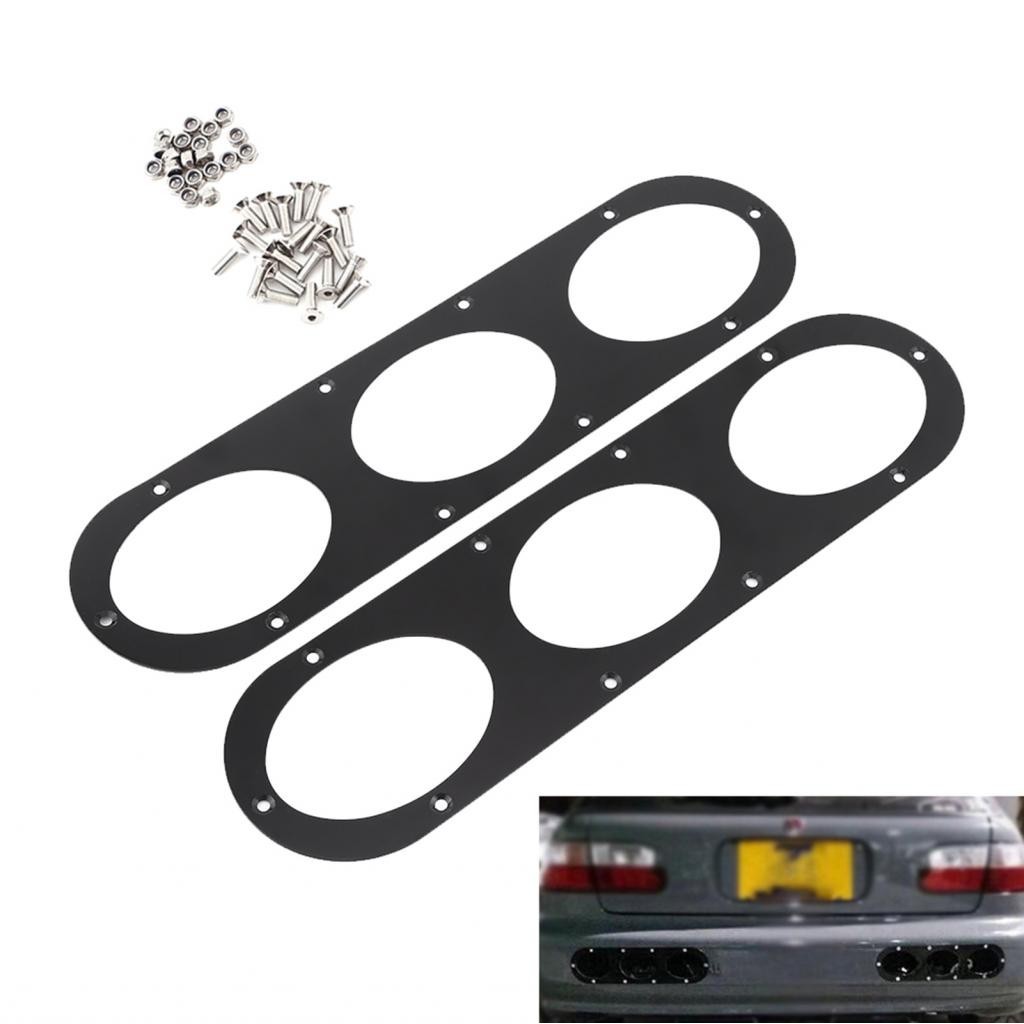 Wowowi Aluminum Alloy Car Race Rear Bumper Air Diversion Diffuser Panel ...