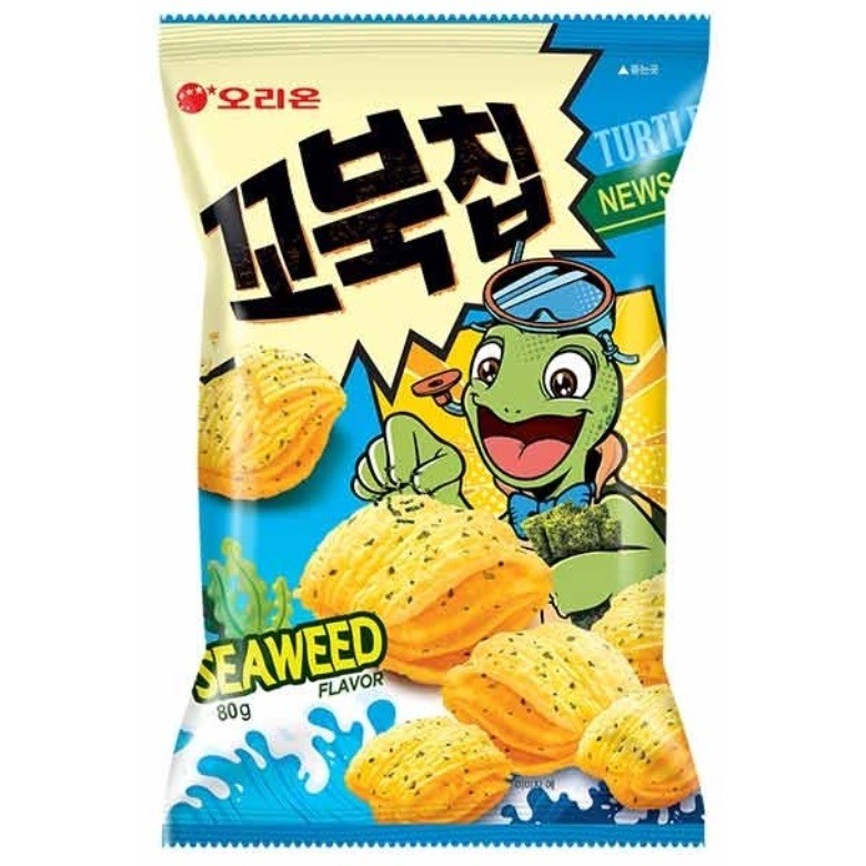 Orion Tortoise Corn Chips-Seaweed (80g/Pack) [Big Buyer] | Shopee Malaysia