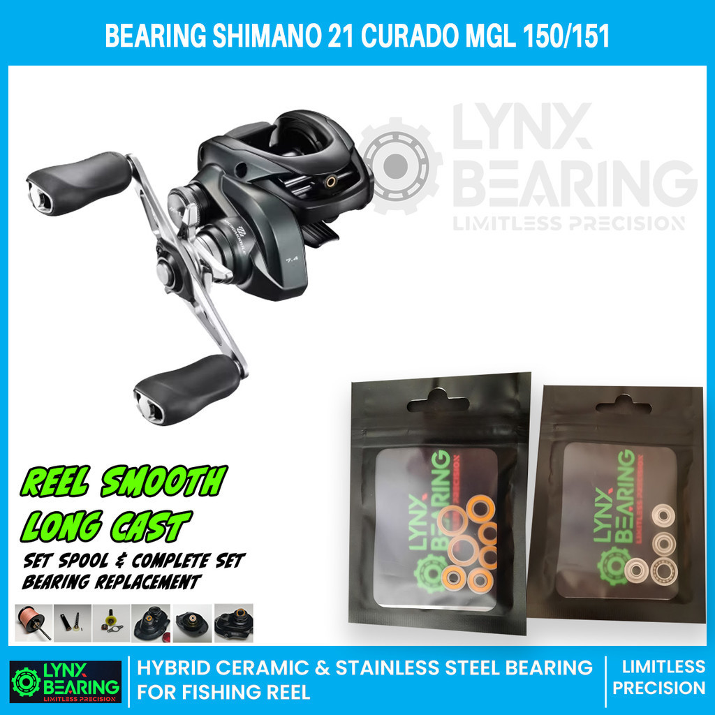 Lynx Bearing 21 Shimano Curado MGL 150/151 ceramic stainless steel ...