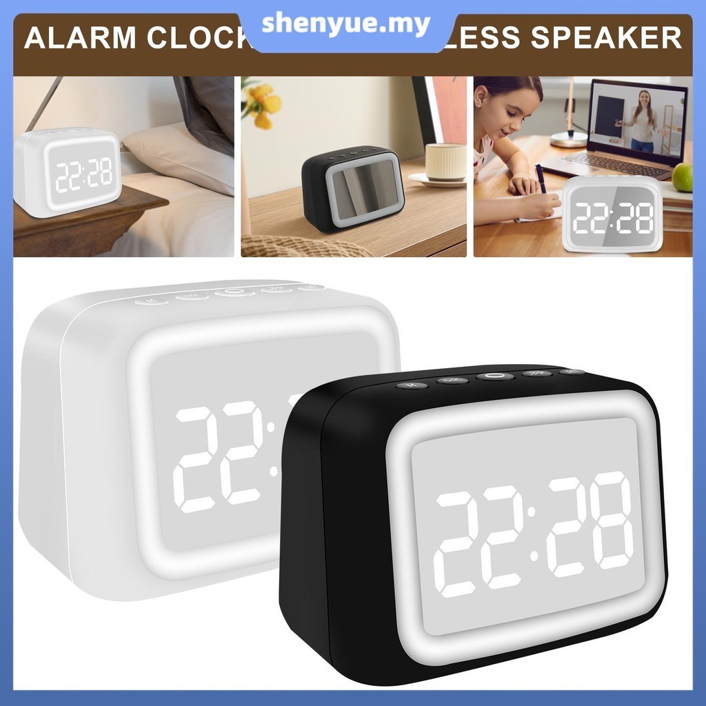 Kids Alarm Clock with Bluetooth Speaker Toddlers Digital Clock with ...