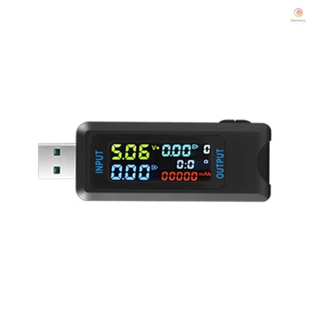 Multi-function USB Voltage Current Test Meter Digital IPS Display ...
