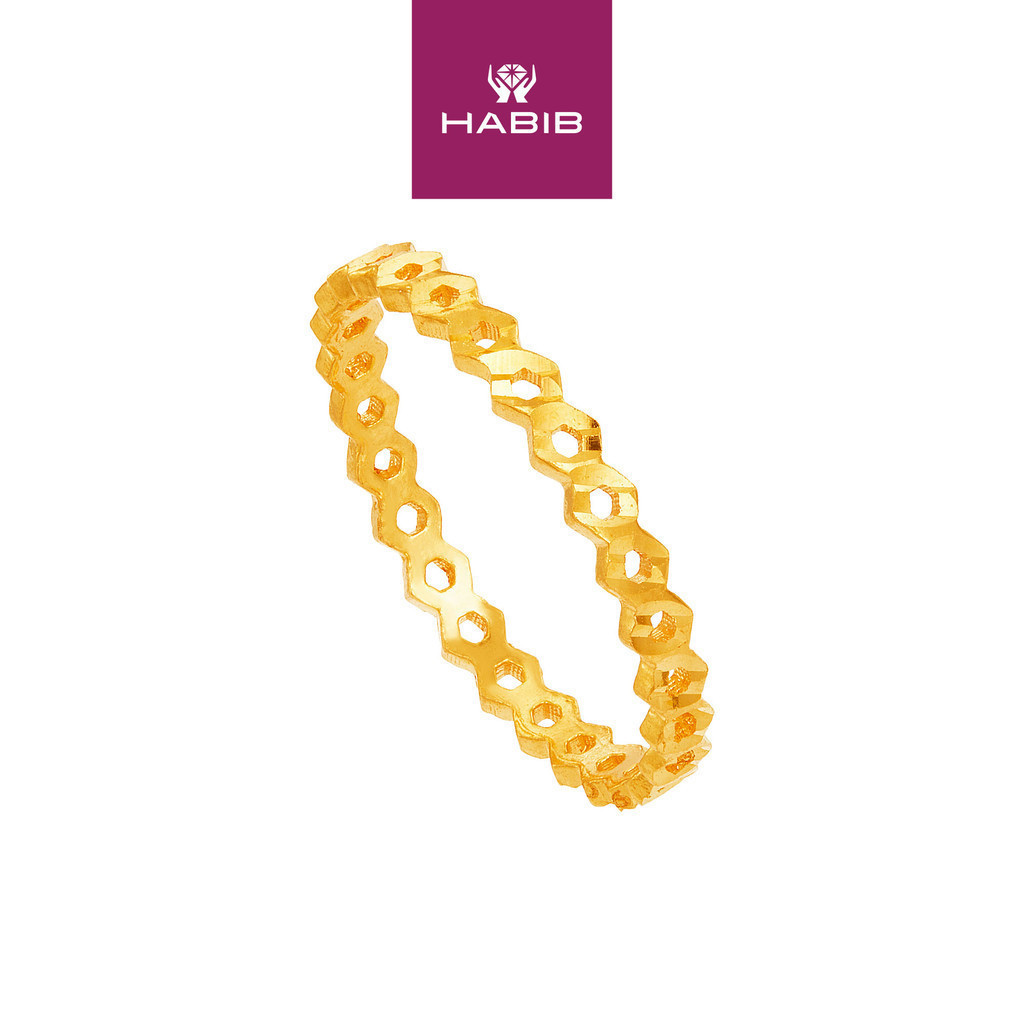 HABIB 916/22K Yellow Gold Ring EHR1300524 (22K Gold) | Shopee Malaysia