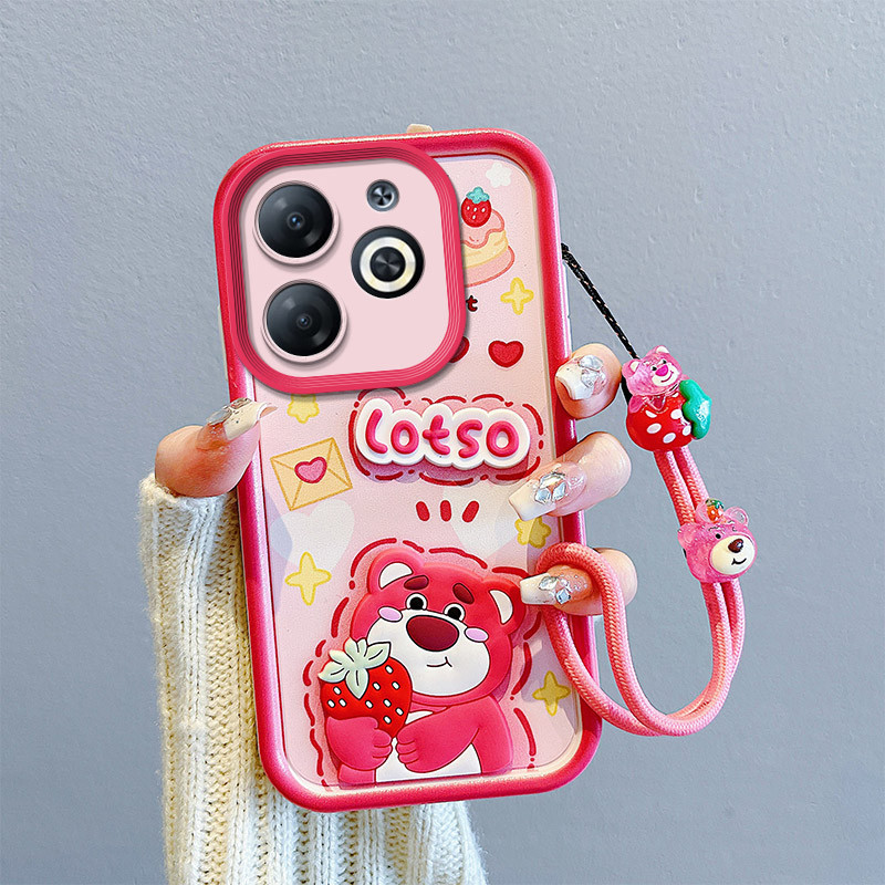 casing infinix 40 pro Cartoon 3D Stickers phone case for infinix hote ...