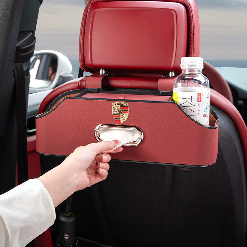 Porsche Car Seat Back Tissue Storage Box Suitable for Cayenne Macan 911 ...