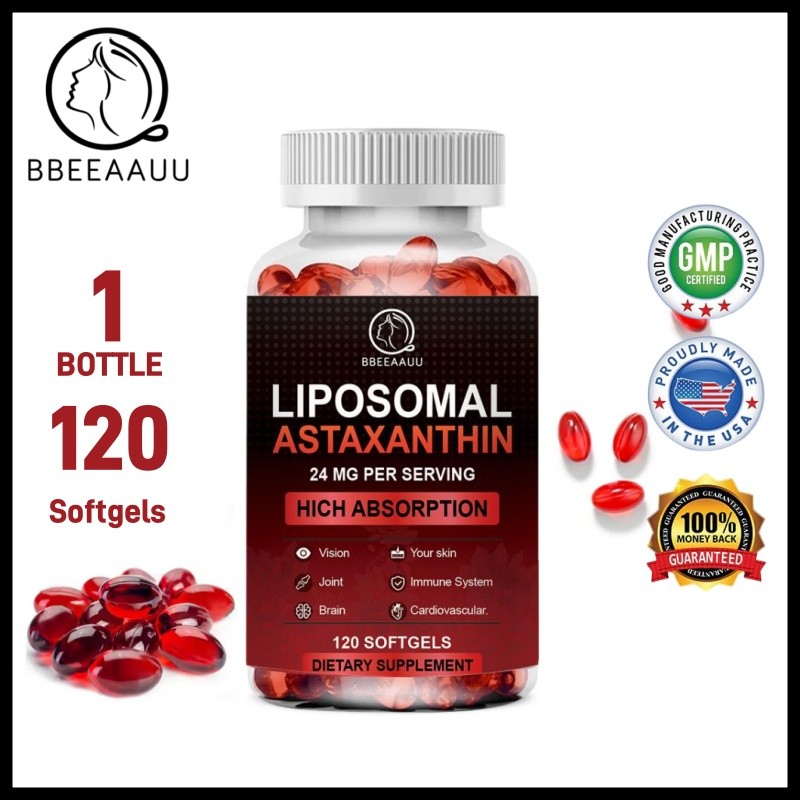 BBEEAAUU Liposomal Astaxanthin Softgels Support Skin Health, Take ...