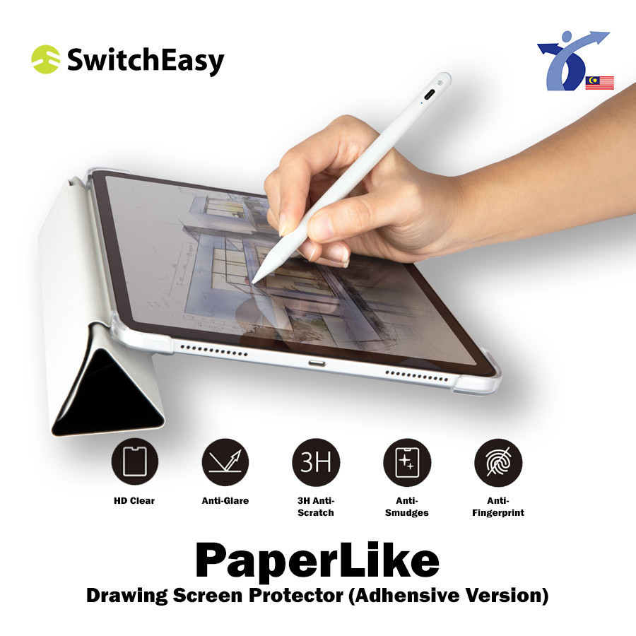 SwitchEasy Paperlike Drawing Screen Protector for Apple iPad Series ...