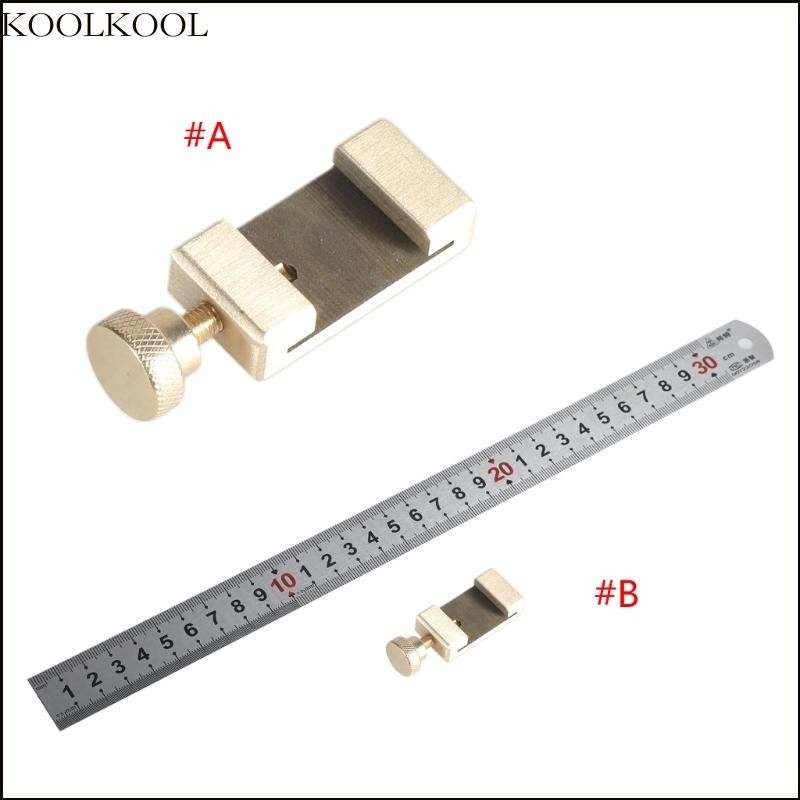 KOOK Ruler StopsFences Brass Scribers Steel Ruler Positioning Limit ...