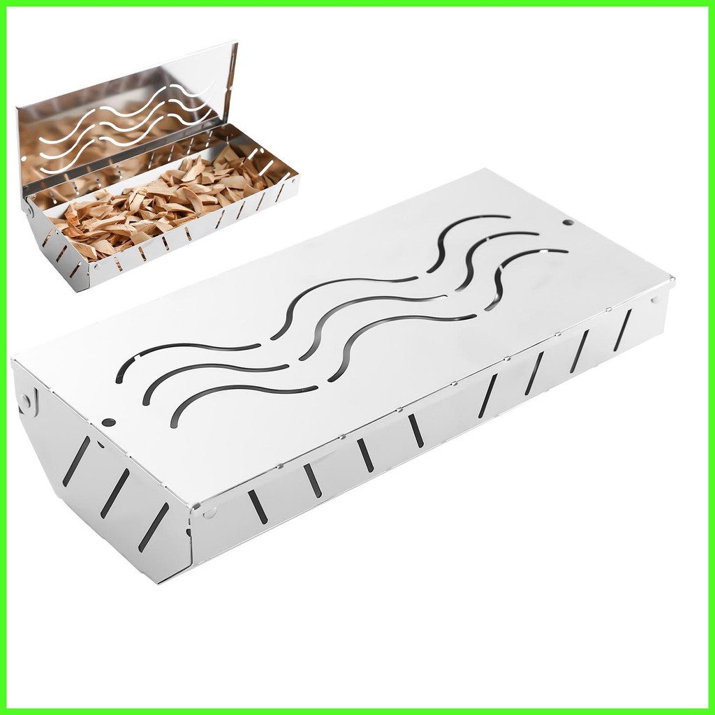 Smoker Box for Pellet Grill Stainless Steel BBQ Smoker Box Charcoal ...