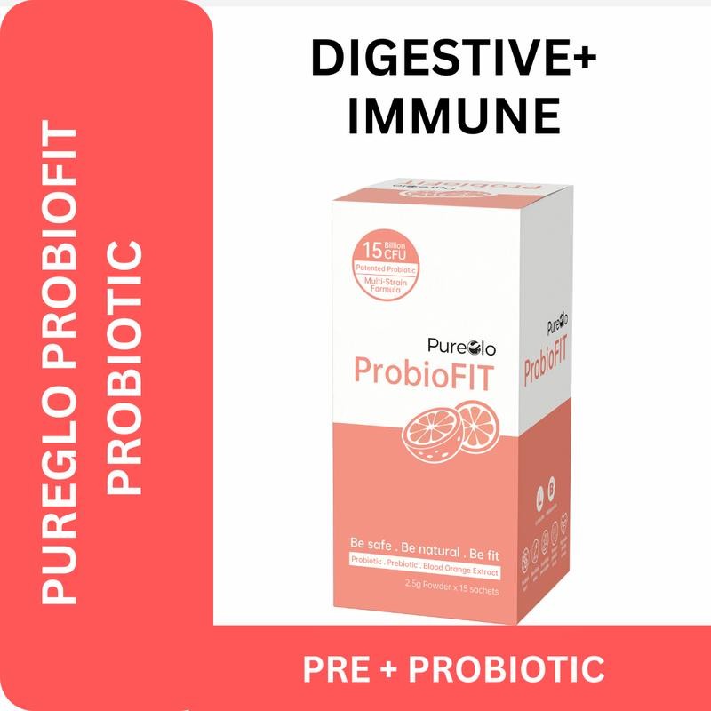 Pureglo ProbioFit 15s probiotic prebiotic blood orange supplement I ...