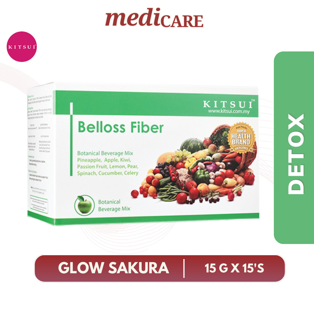 KITSUI Belloss Fiber | Belly Loss Fiber Drink (Detox + Slimming) 15G x ...