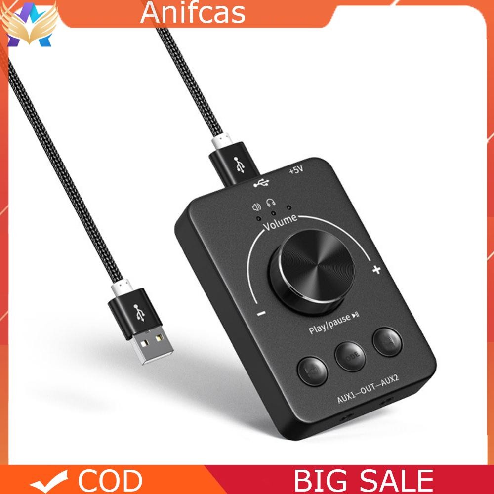 USB Volume Control Knob Volume Adjustment Knob 3.5mm AUX Bluetooth ...