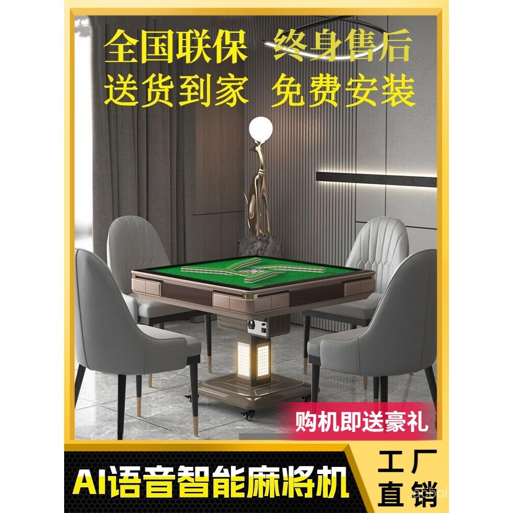 Rumah Meja Mahjong Automatik Dwi-guna Roller Coaster Meja Mahjong Bunyi ...