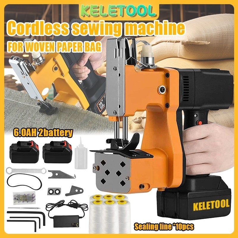 KELETOOL Electric Sewing Machine Woven Paper Bag Automatic Portable ...