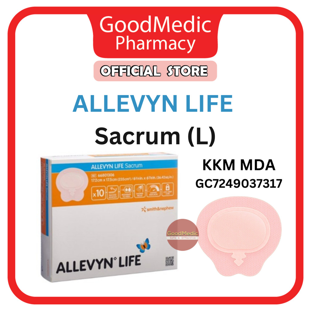 (L Size) Allevyn Life Sacrum 21.6cm X23 cm Ref 66801307 - 1 piece ...