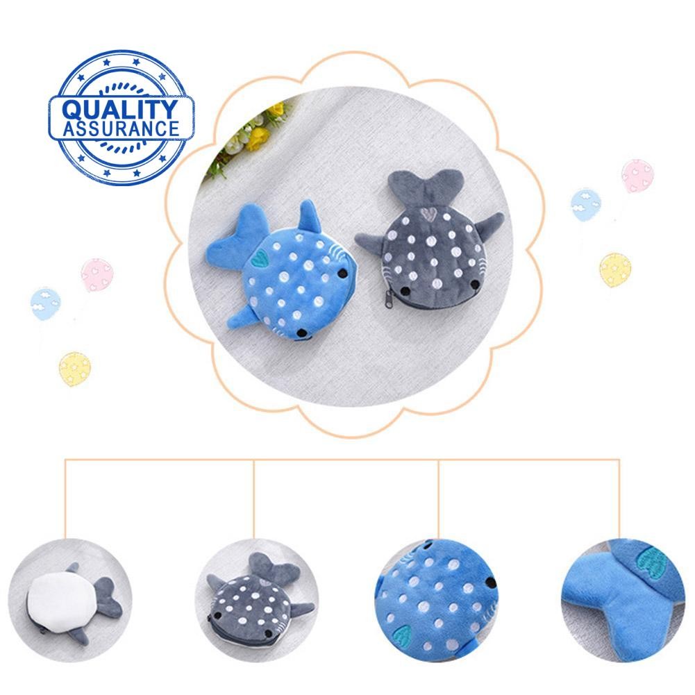 Cartoon Cute Whale Shark Coin Purse Kawaii Wallet Portable Pouch Bag ...