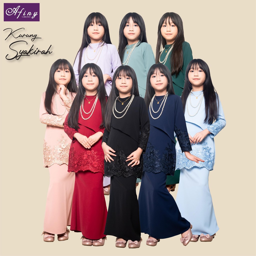 Kurung Syakirah Budak 2y-12y | Shopee Malaysia