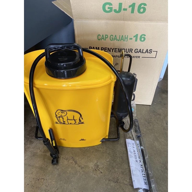 16L CAP GAJAH Portable PVC Knapsack Backpack Sprayer Pressure Pump ...