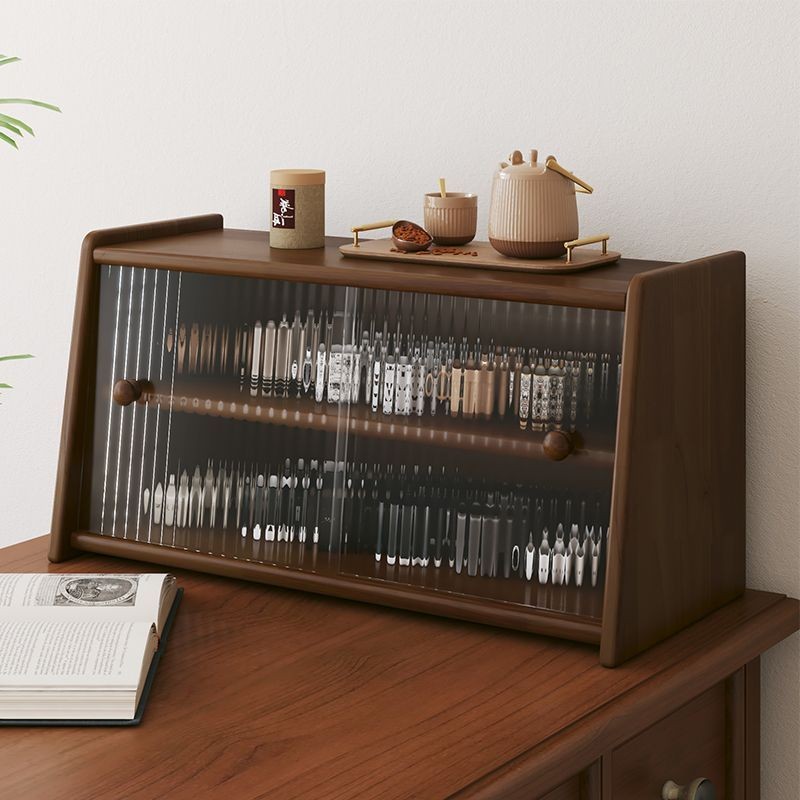 Solid wood tea set storage cabinet, sideboard, counter for cups, coffee ...