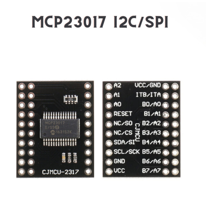 MCP23017 I2C/SPI Serial Interface (16 bit I/O) Expander Module | Shopee Malaysia