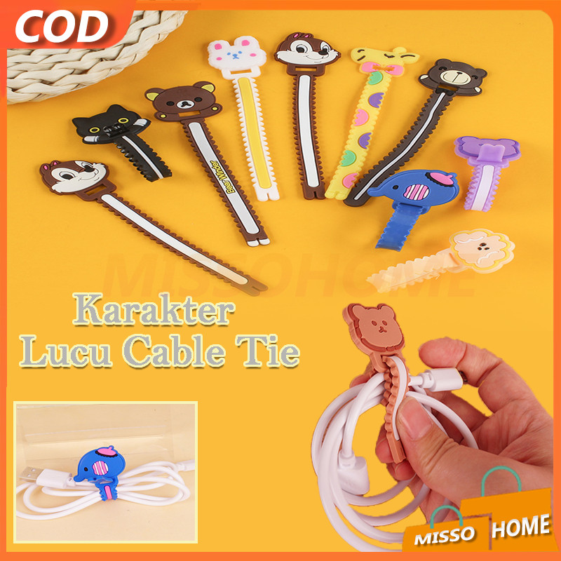 Cute Character Cable Tie / Cute Cable Tie / Cartoon Character Cable Tie ...