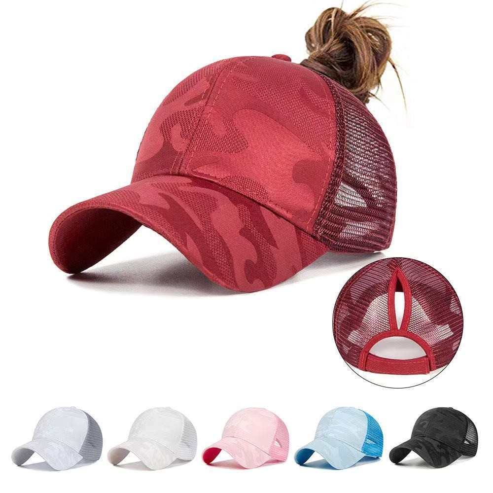 Hat Women Outer Running Height Ponytail Baseball Cap Sunshade Ponytail ...
