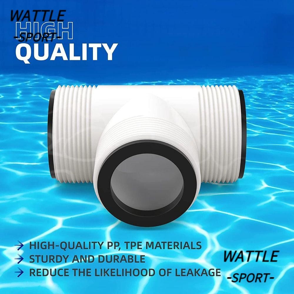 WA-SPORT 1.5inch Pool Split Hose, Threaded Inlet Controlling Flow T ...