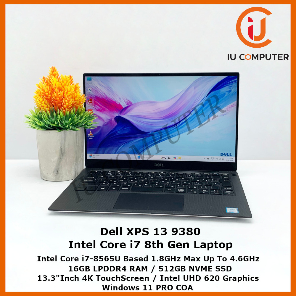 DELL XPS 13 9380 2IN1 INTEL CORE I7-8565U 16GB LPDDR4 RAM 512GB NVME ...