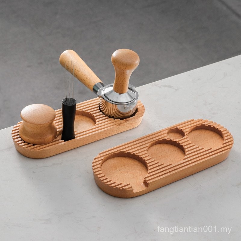 Coffee Pressing Device Base Wooden Pressing Seat Pressing Powder Pad ...