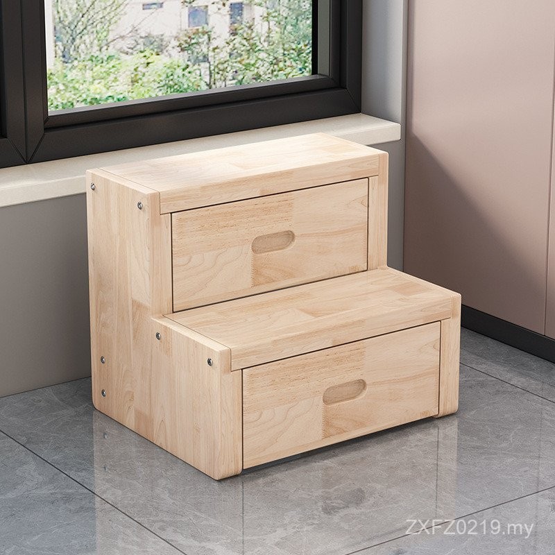 Ladder Combination Cabinet Multi-Layer Storage Solid Wood Bay Window ...