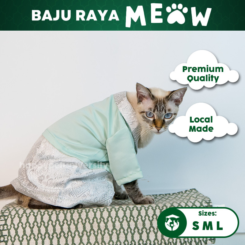 [BUATAN MAS] GREEN TEA Premium Baju Kebaya Kucing Baju Kurung Baju Raya ...