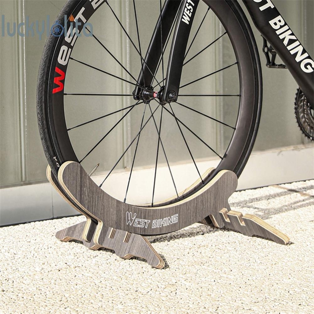 Wooden Bike Storage Rack Adjustable for 16-24/ 26-29/700C Mountain and ...