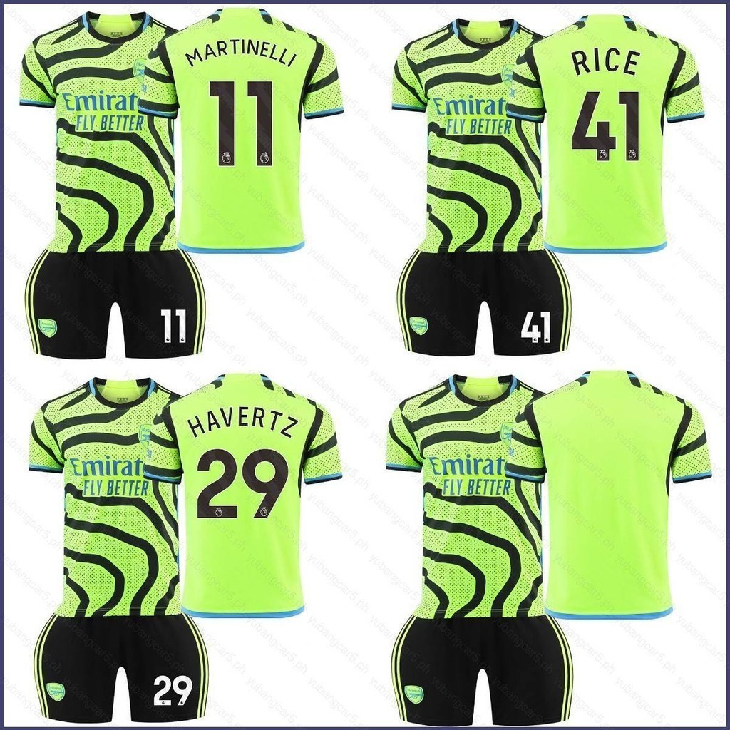 Zuqiu 2Pie/Set 23-24 Arsenal Away Jersey Martinelli Havertz Rice ...