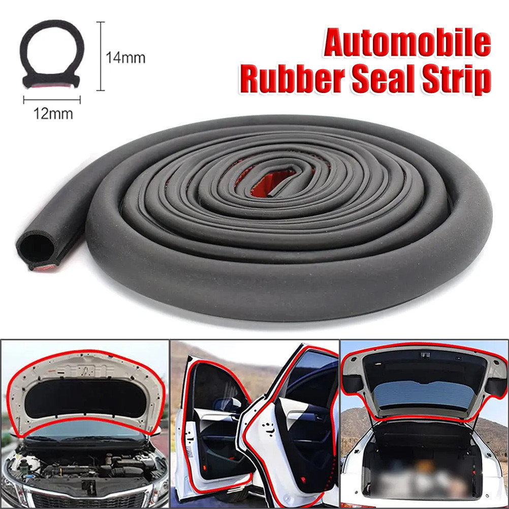 New Car Rubber Door Sealing Big D Type Car Door Hood Trunk Seal Strip ...